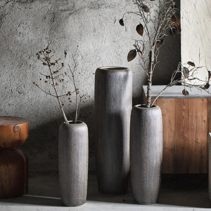 Rachel Ceramic Floor Vase | Contemporary Vases – Love Decors